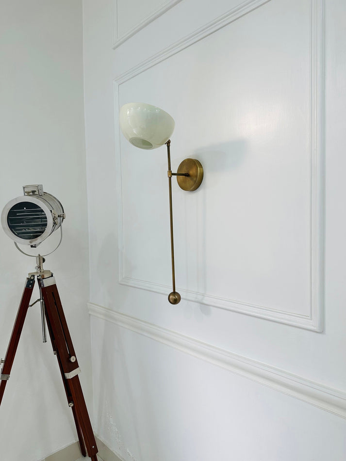 Handcrafted Brass Italian Wall Scone – Elegant Lightnings